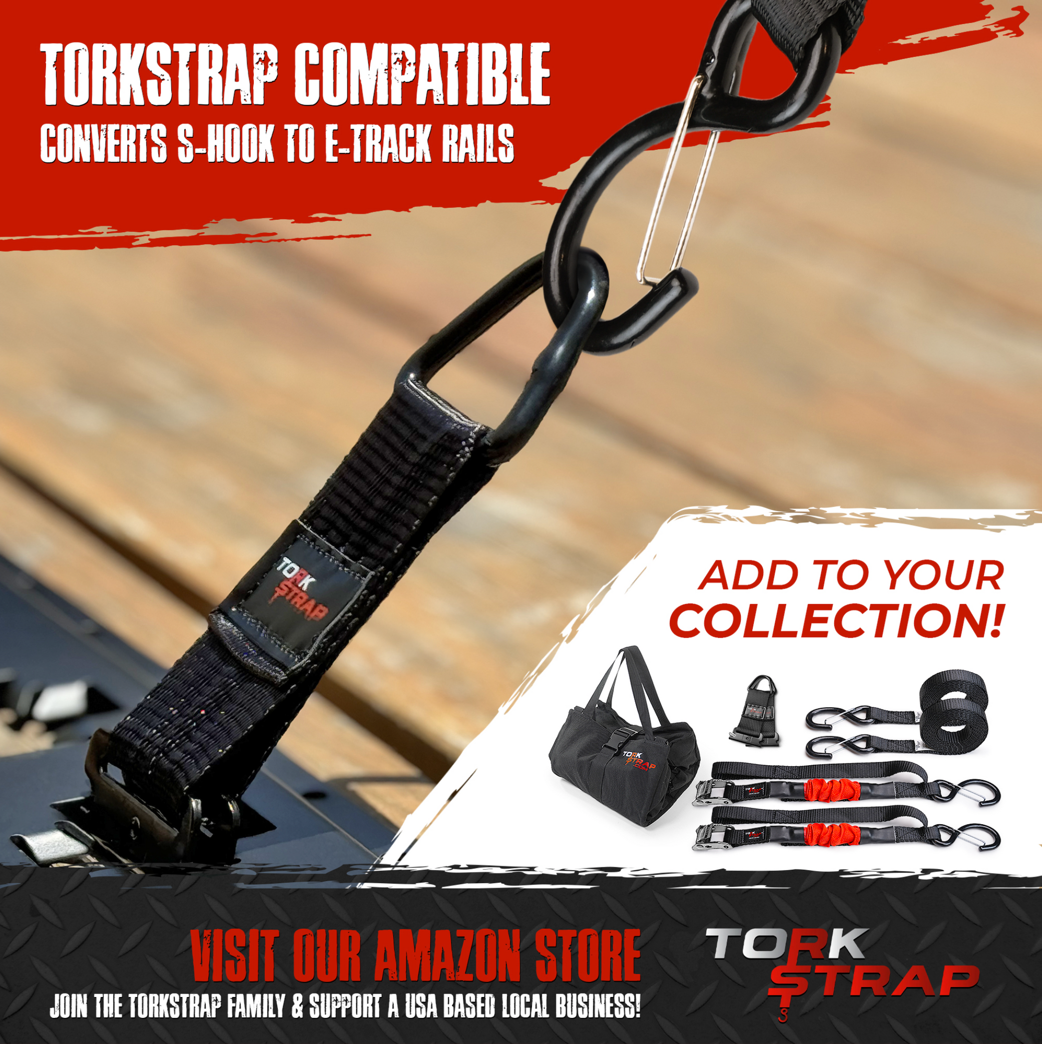 4400LB E-Track Clip — TorkStrap
